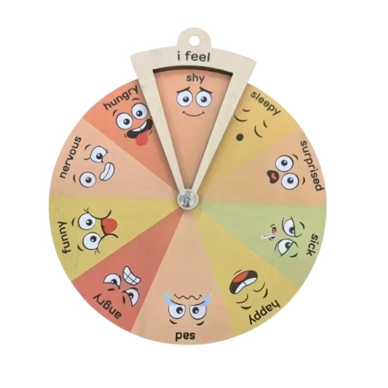 Expressions Emotions | Wooden Spinner – The Sensory Hive